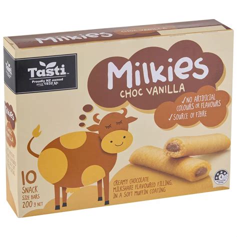Choc Vanilla Milkies 10 Pack 200g
