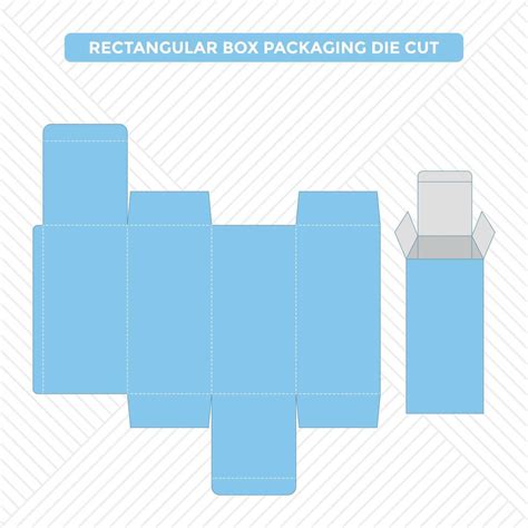 Rectangular Box Packaging Die Cut Template 22160029 Vector Art At Vecteezy