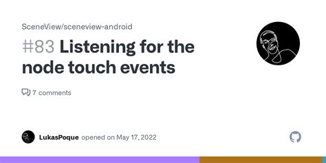 Listening For The Node Touch Events Issue SceneView Sceneview Android GitHub