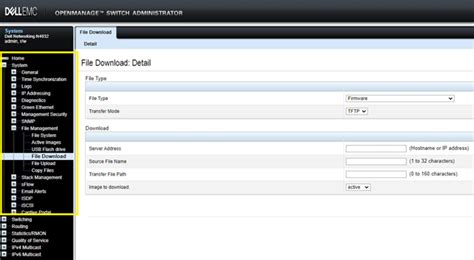 Dell Networking OS Use OpenManage Switch Administrator Web Interface On Dell Networking N