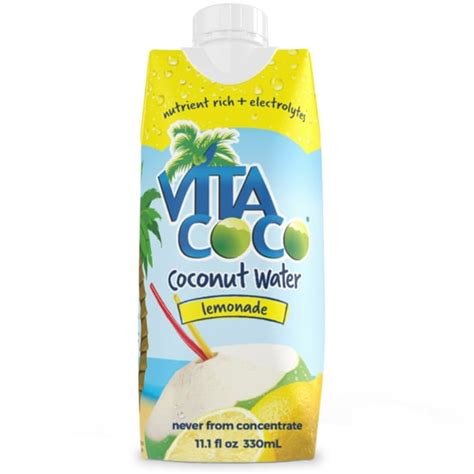 Vita Coco Coconut Water Lemonade 11 1 Fl Oz Walmart Business Supplies