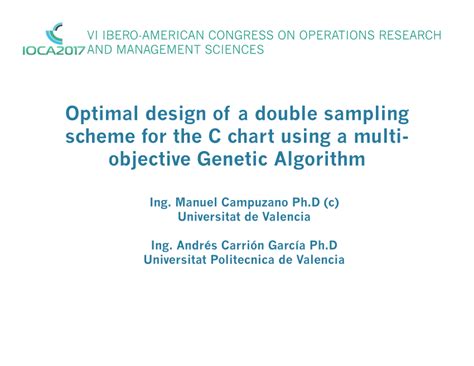 Pdf Optimal Design Of A Double Sampling Scheme For The C Chart Using