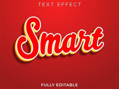 Premium Vector Smart Text Style Effect Design