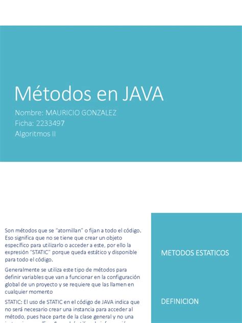 Tarea Métodos Java Pdf Constructor Programación Orientada A