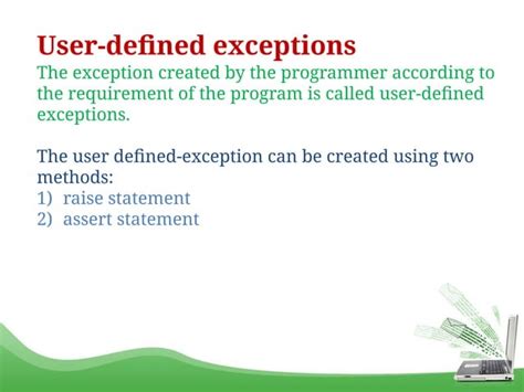 Exception Handling With Python Class 12pptx
