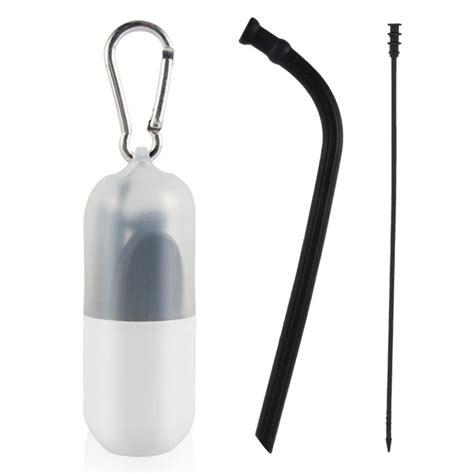 Eco Reusable Drinking Straws Set Foldable Straight Vicedeal