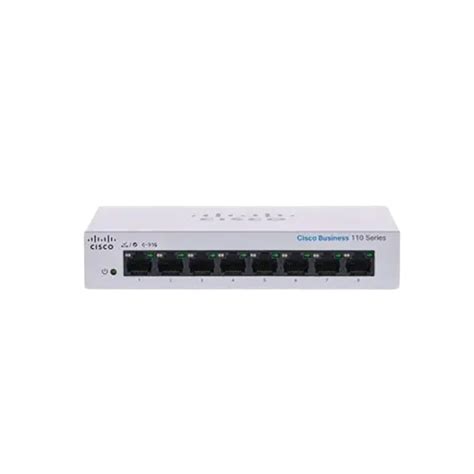8 Port Gigabit Ethernet Unmanaged Switch Cisco Cbs110 8t D Eu