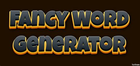 Fancy Word Generator Text Effect And Logo Design Font