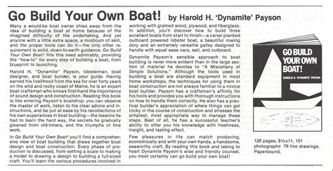 Go Build Your Own Boat Hh Payson And Company