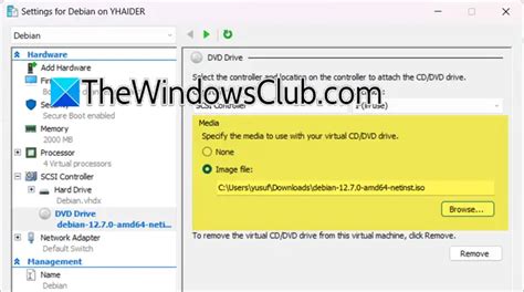 Cómo instalar Debian en Hyper V