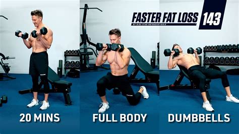 20 Minute Full Body Dumbbell Workout Fat Loss Follow Along Faster