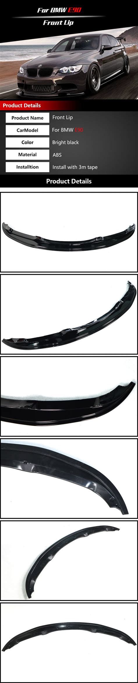 Bmw E90 Gloss Black Front Bumper Lip Guangdong Carbonss Tuning Co Ltd