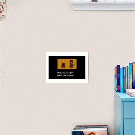 Undertale Intro Scene Art Print For Sale By Discordantly Redbubble