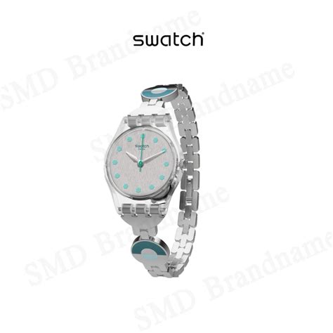 Swatch นาฬิกาข้อมือ รุ่น Blue Pastel Ladies Watch Code Lk377g Smd