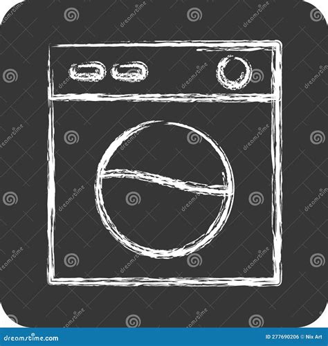 Icon Easy Care Suitable For Sportswear Symbol Chalk Style Simple