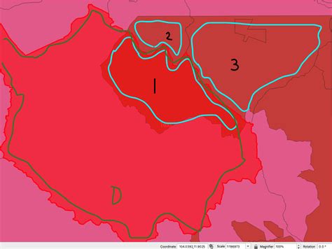 Qgis Intersecting Geometry Sum Sharing The Boundary Count As Intersection Geographic