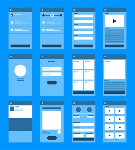Premium Vector Ux Ui Flowchart S Mobile Application Concept Illustration