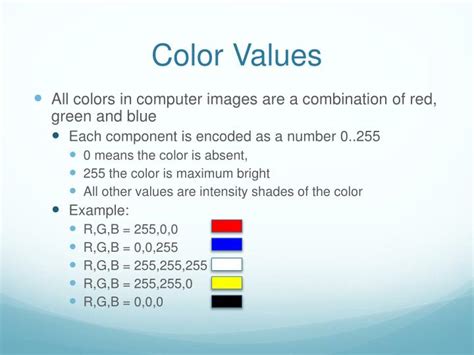 PPT Color Values PowerPoint Presentation Free Download ID