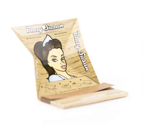 Blazy Susan Unbleached Deluxe Rolling Kit King Size Slim 20ct Shopluvbuds