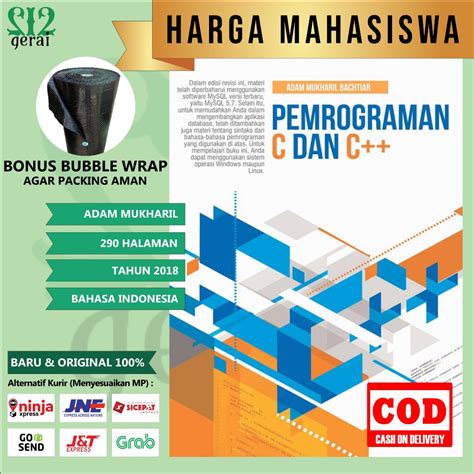 jual buku pemrograman c dan c revisi 2 adam mukharil bachtiar harga