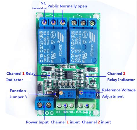 LM393 12V 24V Two Way Voltage Comparator Module Alexnld Com