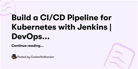 Build A Ci Cd Pipeline For Kubernetes With Jenkins Devops Project