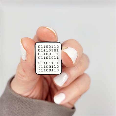 Fuck Off In Binary Code Edition Enamel Pin Badge Typography Etsy