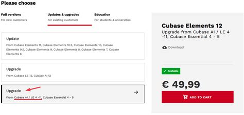 Cubase 10 5 Elements To 12 Elements Upgrade Or Update Cubase Steinberg Forums