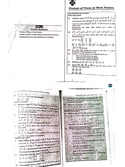 vector analysis pdf