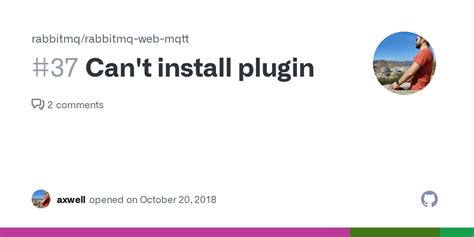 can t install plugin · issue 37 · rabbitmq rabbitmq web mqtt · github