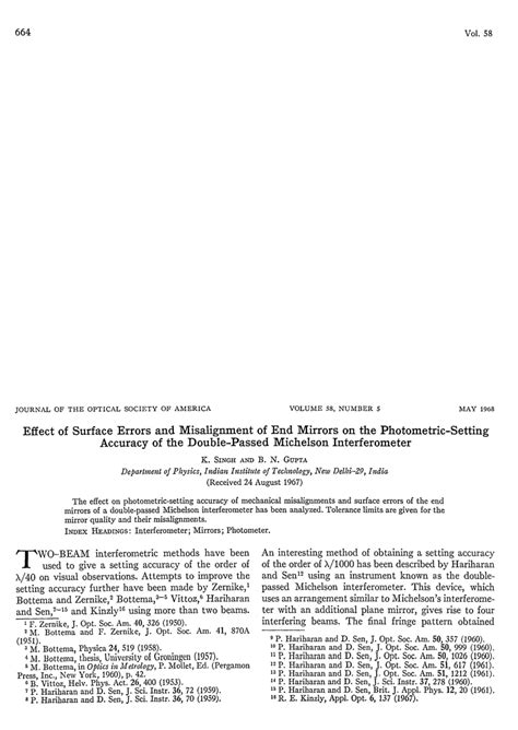 Effect Of Surface Errors And Misalignment Of End Mirrors On The