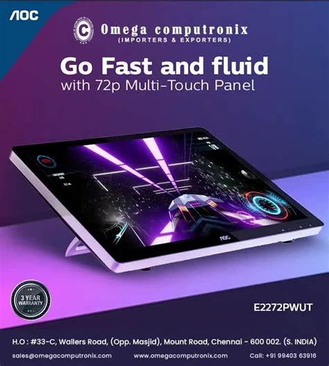 AOC E PWUT Cm LED Touch Monitor At Piece In Coimbatore ID