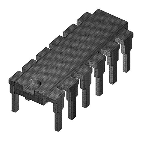 Electronics Ic Chip 3d Model 3d Printable Cgtrader