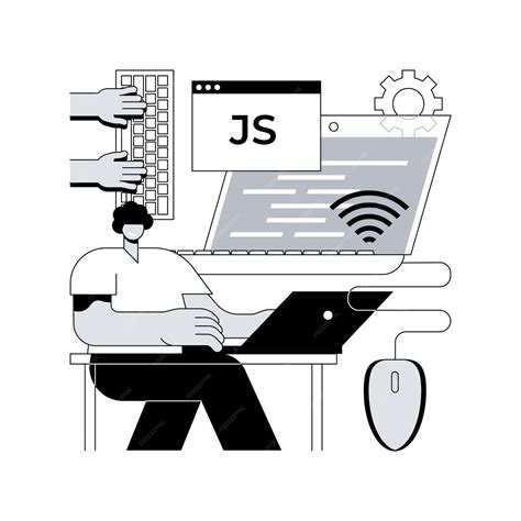 Premium Vector Javascript Abstract Concept Vector Illustration