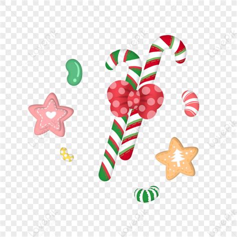 손으로 그린 크리스마스 지팡이 사탕 일러스트아름다운색깔 Png 일러스트 무료 다운로드 Lovepik