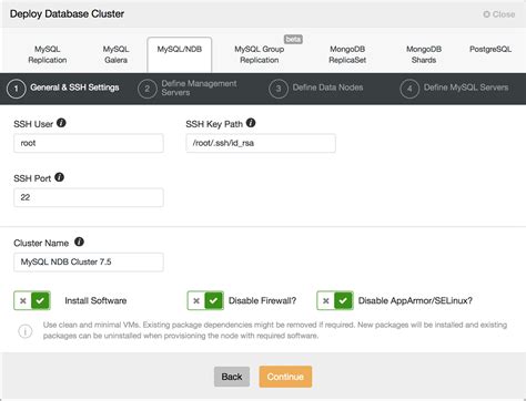 deploying and managing mysql ndb cluster with clustercontrol severalnines