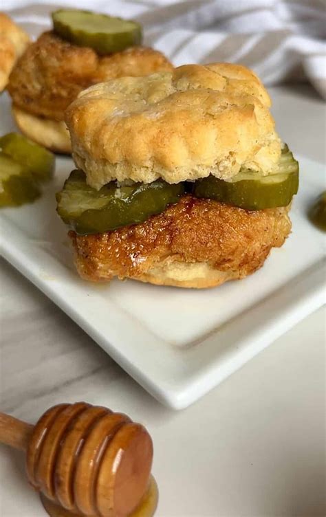 Hot Honey Chicken Biscuit Sliders