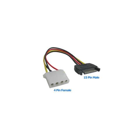 Unbranded Malesataconnect Molex Female To Male Sata Connector Geewiz