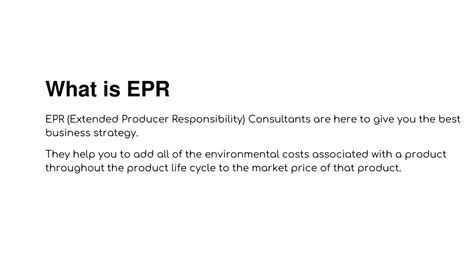 Ppt Epr Consultants Powerpoint Presentation Free Download Id 12066095