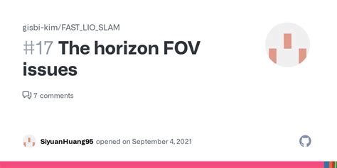 The Horizon FOV Issues Issue 17 Gisbi Kim FAST LIO SLAM GitHub