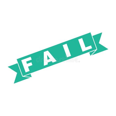 Fail Letter Rubber Stamp Template Design Stock Vector Illustration Of