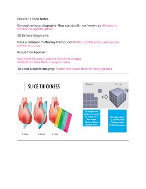 Echo Ch 5 Notes Echo Chapter 5 Notes Reliability Of A Diagnostic Test