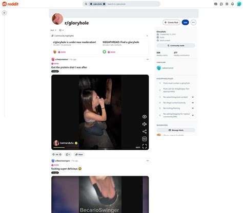 Gloryhole Reddit Y Más De 60 Subreddits Porno Alternativos