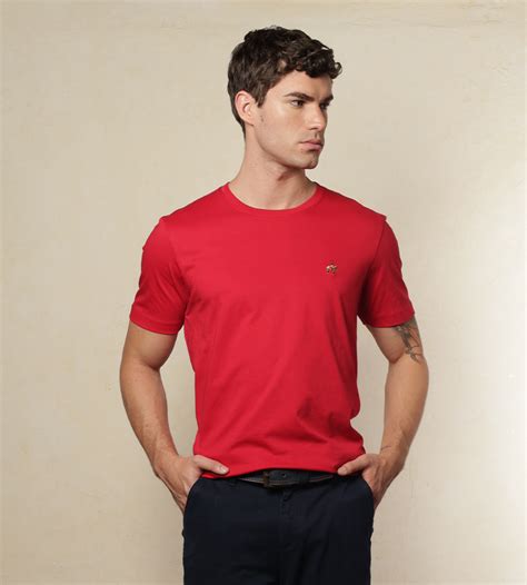 Camiseta Bordada Color Rojo Malboro Polo Club® Colombia Polo Club Colombia