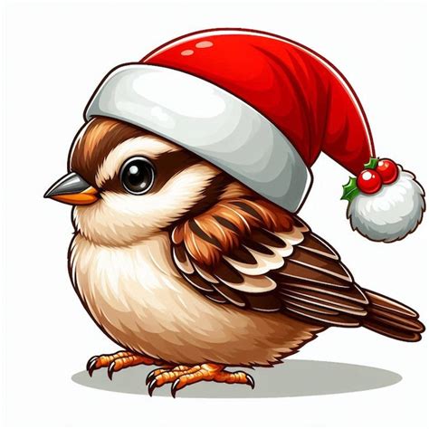 Santa Hat Sparrow Clipart Images Free Download On Freepik