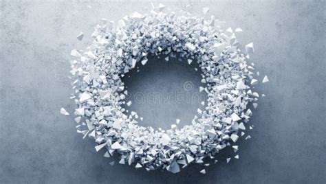 Image Of A Breach In A White Wall Symbolizing Demolition Of A Concrete