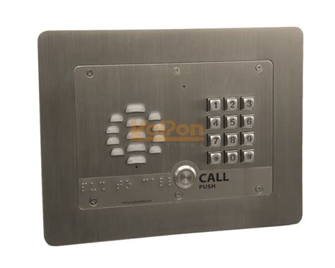 cyberdata voip sip enabled ip outdoor intercom with keypad 011214