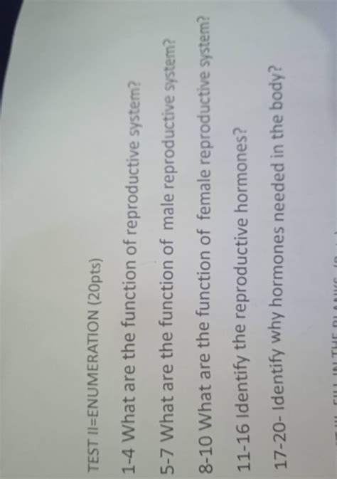 Test Iienumeration 20pts 1 4 What Are The Studyx