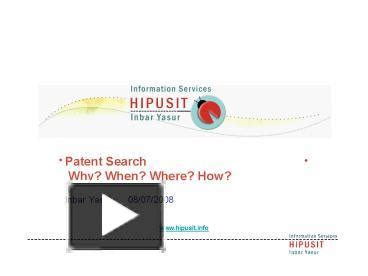 PPT Patent Search PowerPoint Presentation Free To View Id F MmY M