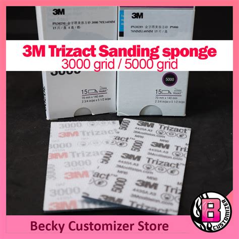 3m Trizact Abrasive Foam Sheet 3000 And 5000 Grid Becky Customizer Store